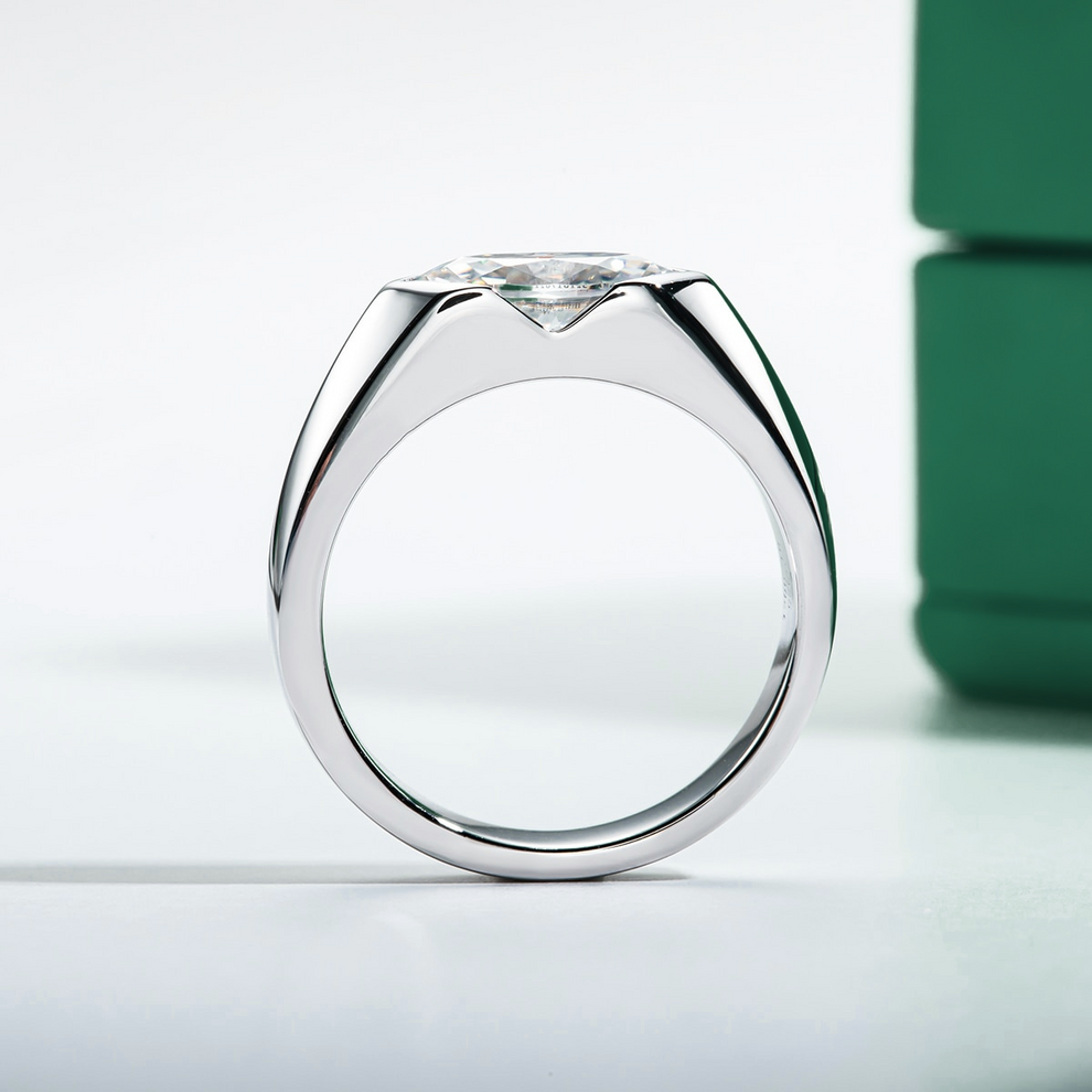 The Alina – Marquise Cut Moissanite Solitaire Ring – Moisfine