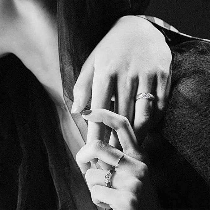 The Alina – Marquise Cut Moissanite Solitaire Ring – Moisfine